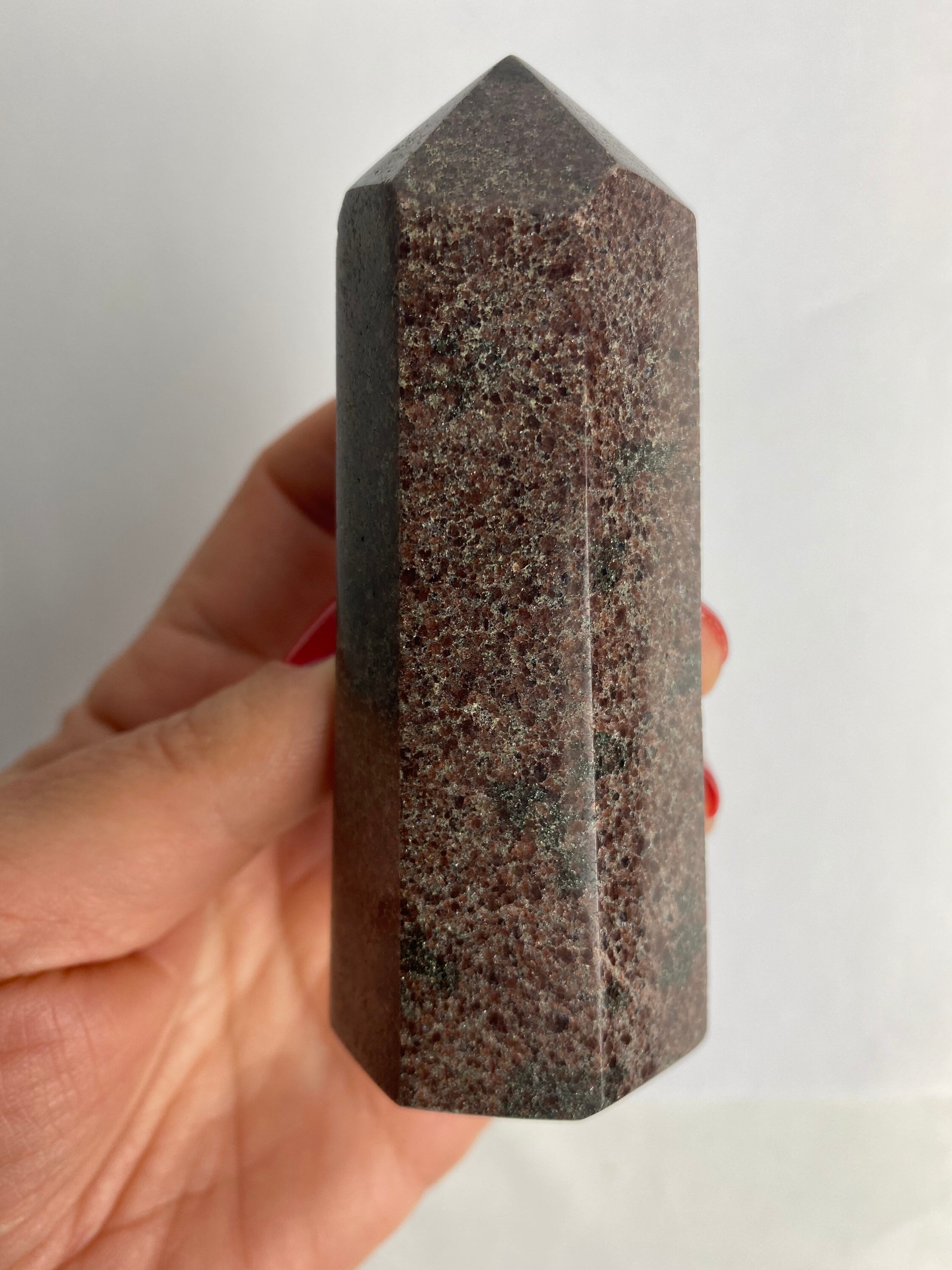 Red Garnet Tower Point High Quality Garnet Crystal Tower | Etsy