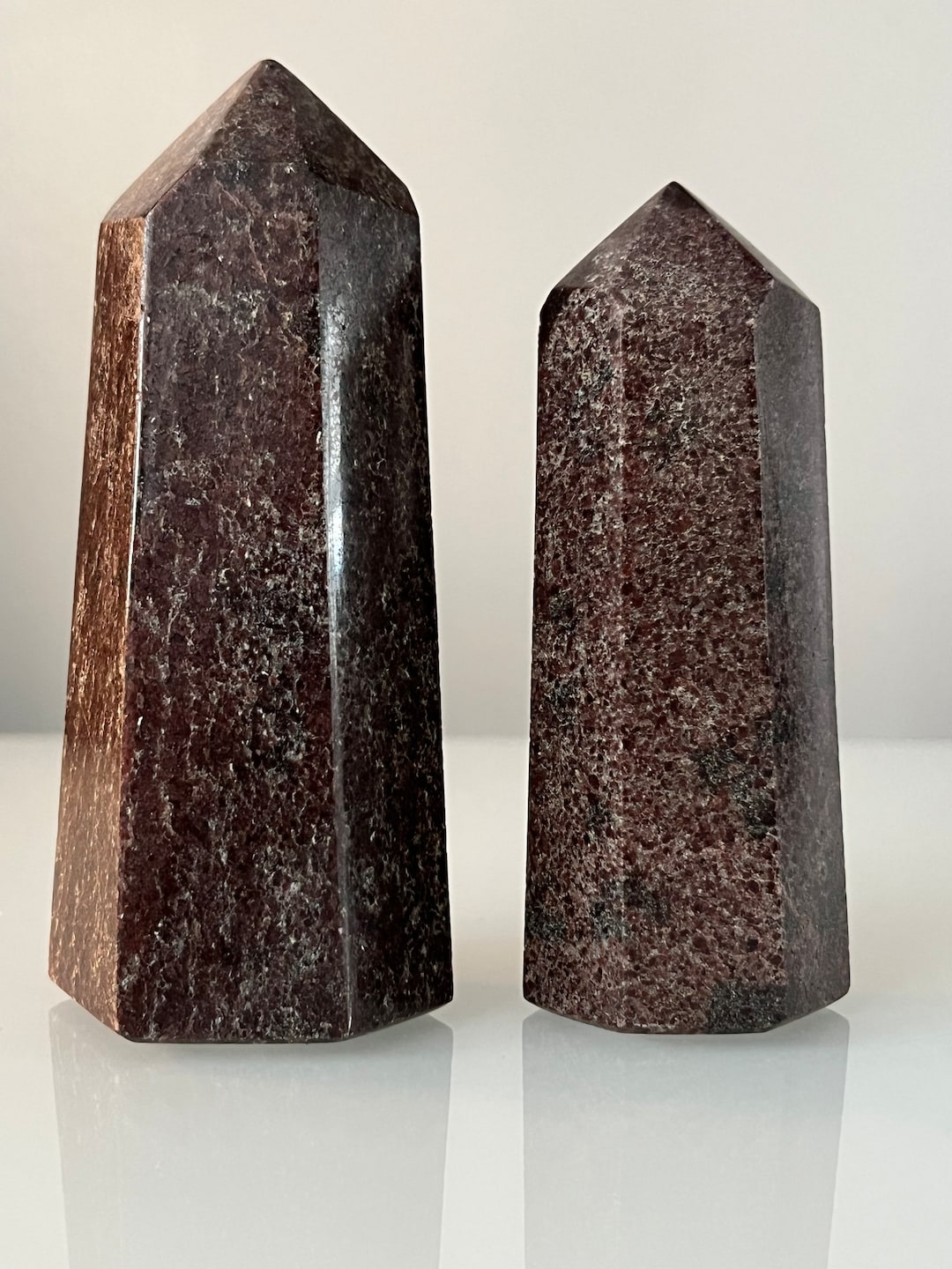 Red Garnet Tower Point High Quality Garnet Crystal Tower - Etsy