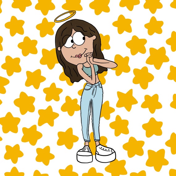 Custom Lizzie Cartoon 8x10 Print | Etsy