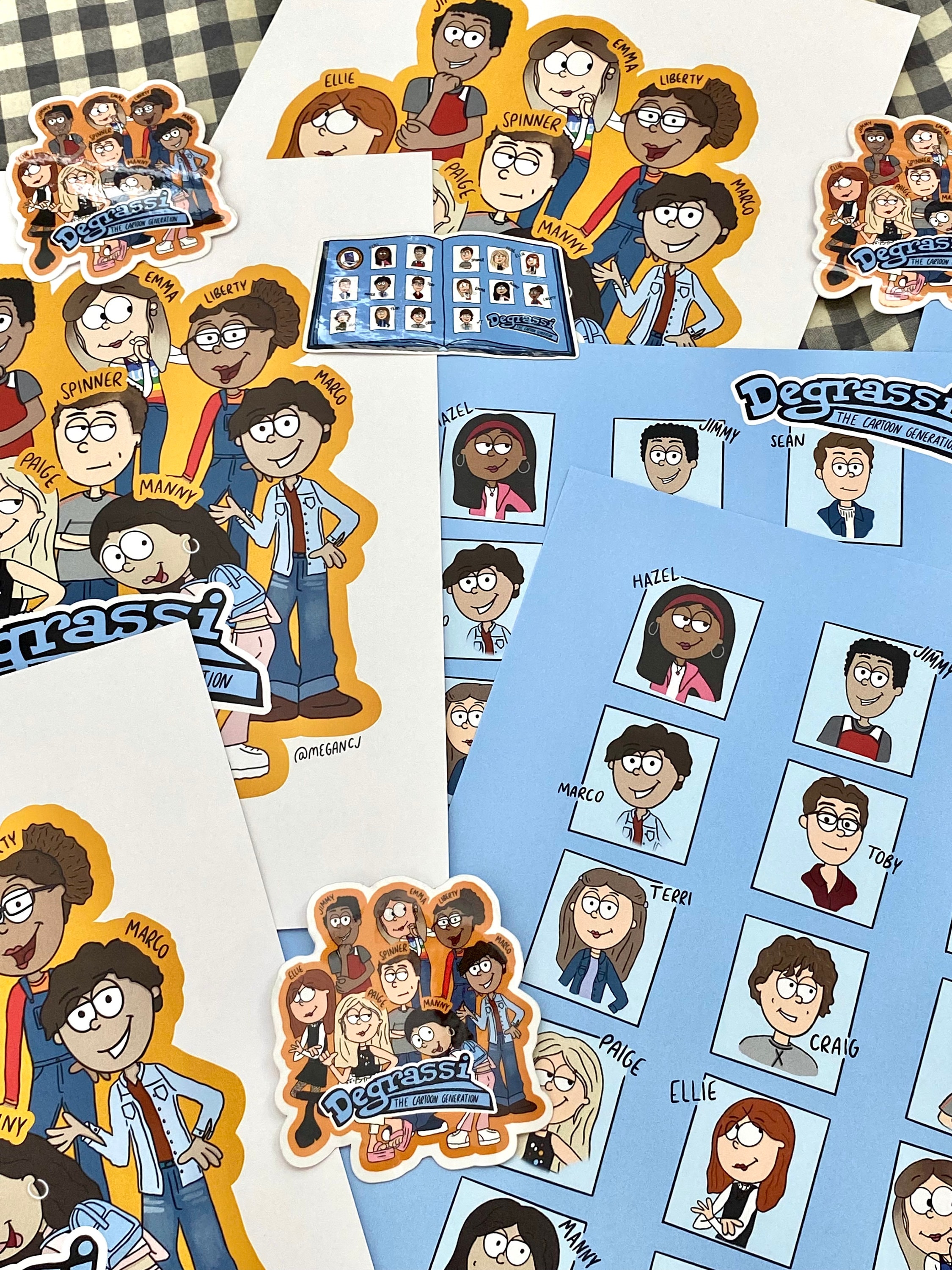 Degrassi the Next Generation Characters – 8x10 Print, Wall Art 90s Y2K ...