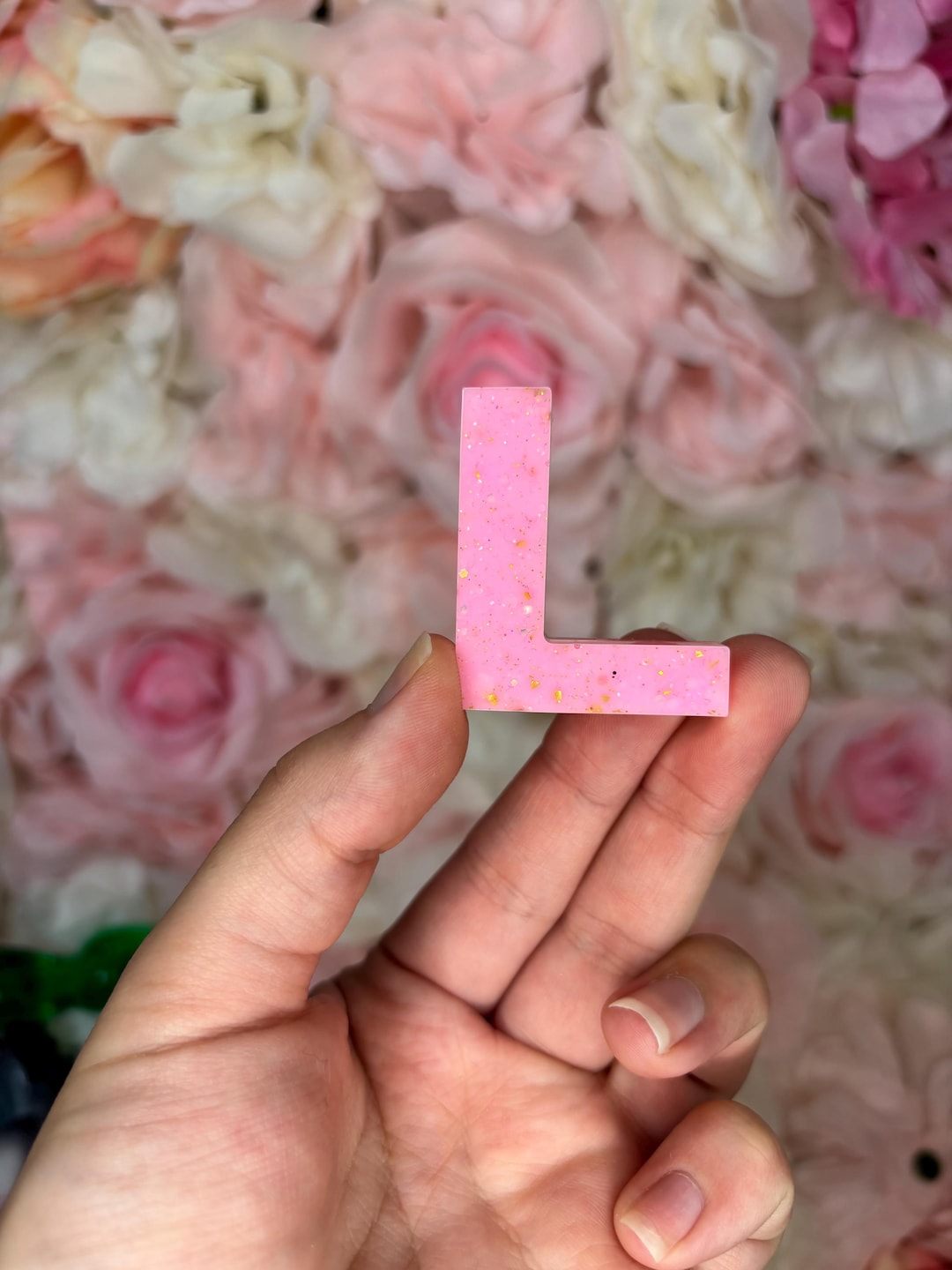 Handmade Resin Letter L Keychain - Etsy