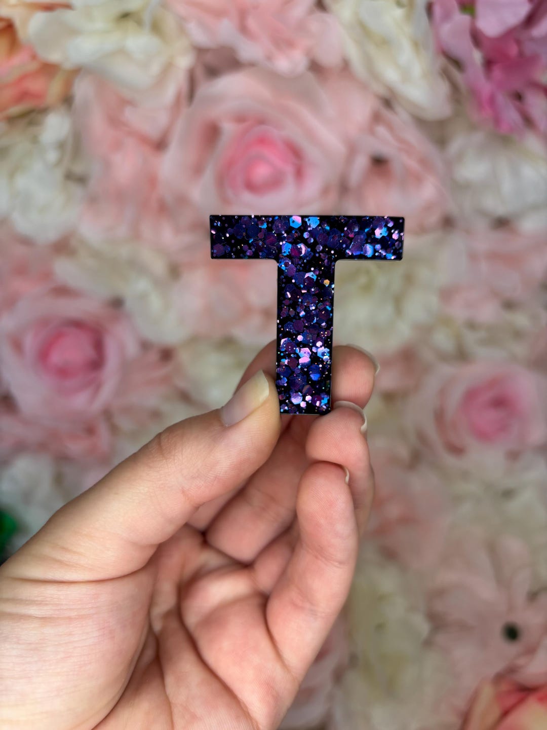 Handmade Resin Letter T Keychain - Etsy