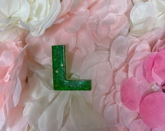 Letter L Keychain - Etsy