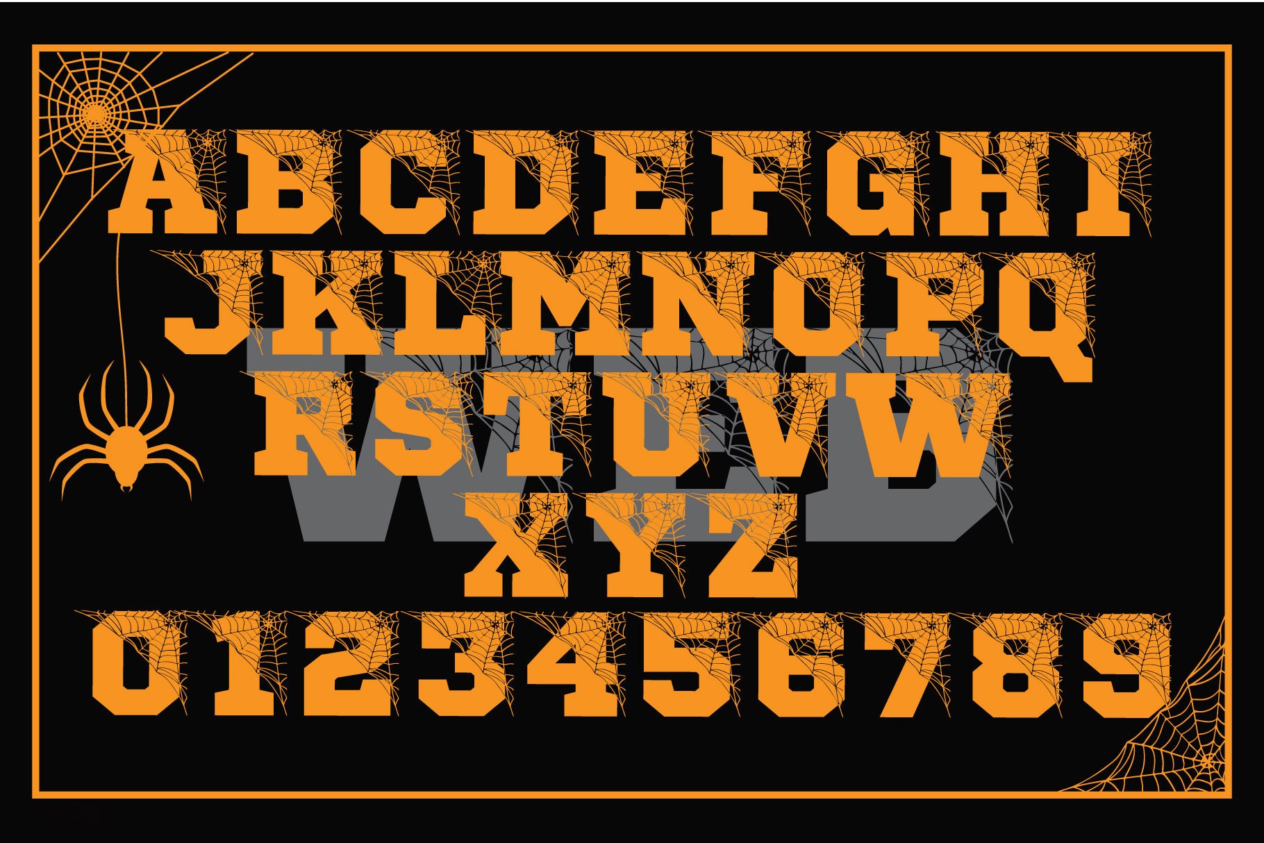 Halloween Font, Scary Font, Cricut Font, Instant Download, Script Font ...
