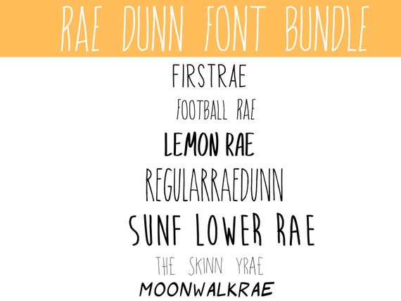 Rae Dunn Font Bundle Fashion Digital Long Cursive Font | Etsy