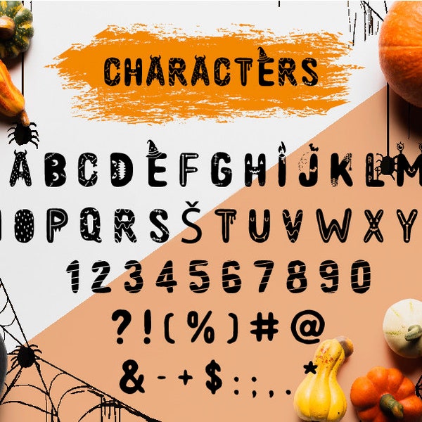 Canva Scary Font - Etsy