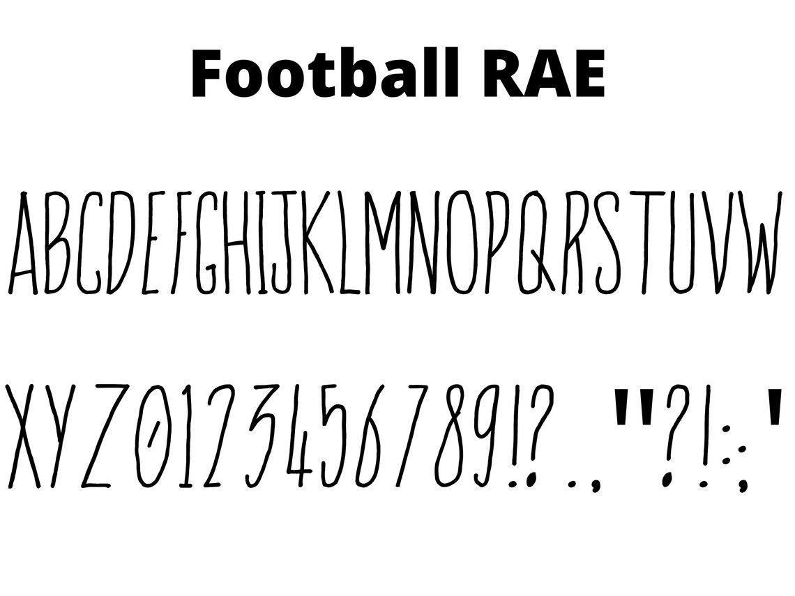 Rae Dunn Font Bundle Fashion Digital Long Cursive Font | Etsy