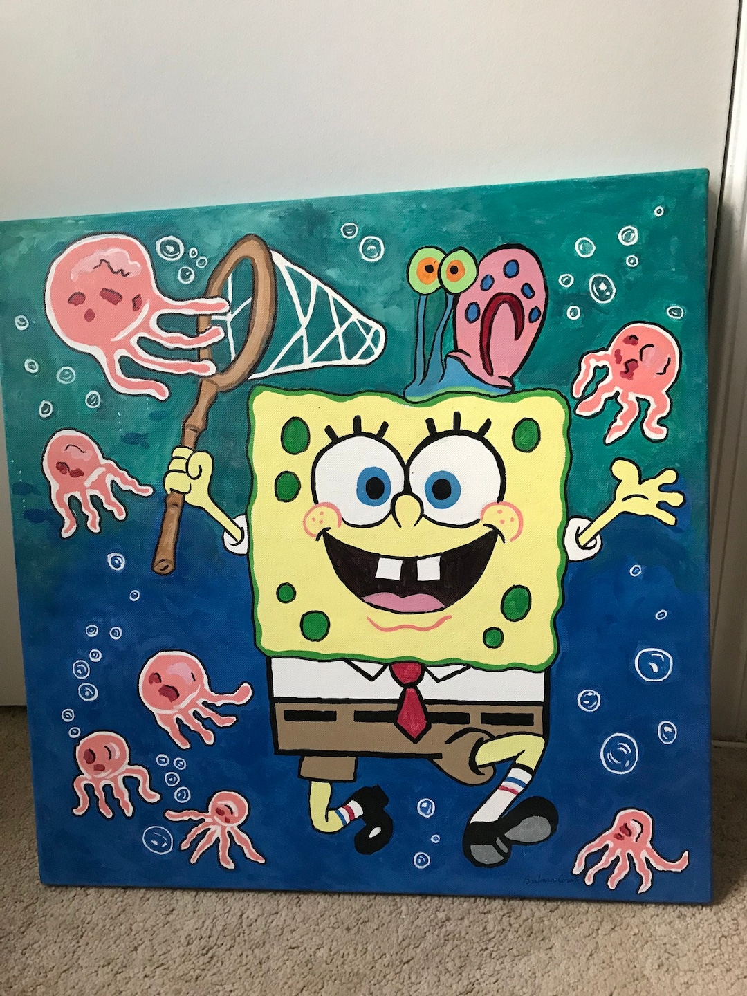 Spongebob Squarepants Painting - Etsy