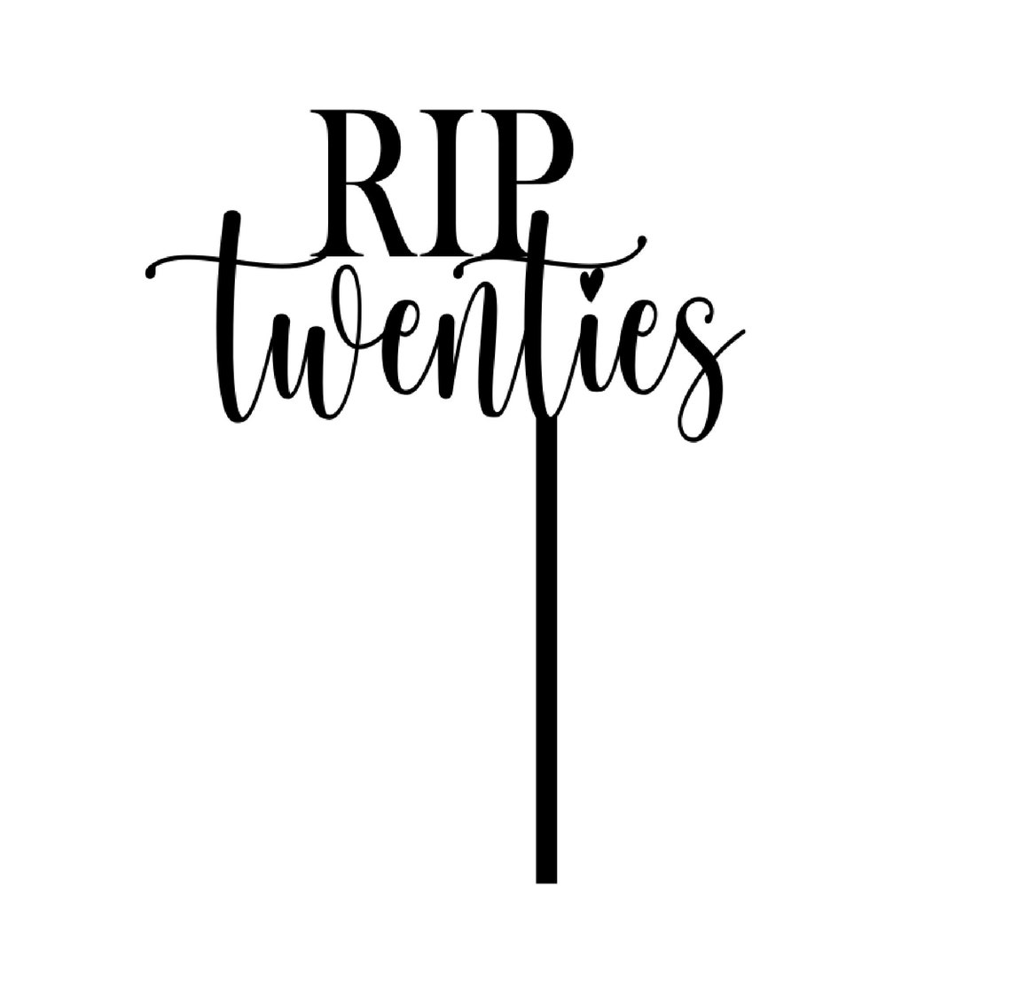 RIP Age twenties Thirties... Cake Topper Rest in Peace 20 | Etsy