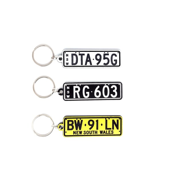 Number Plate Keyring - Etsy Australia