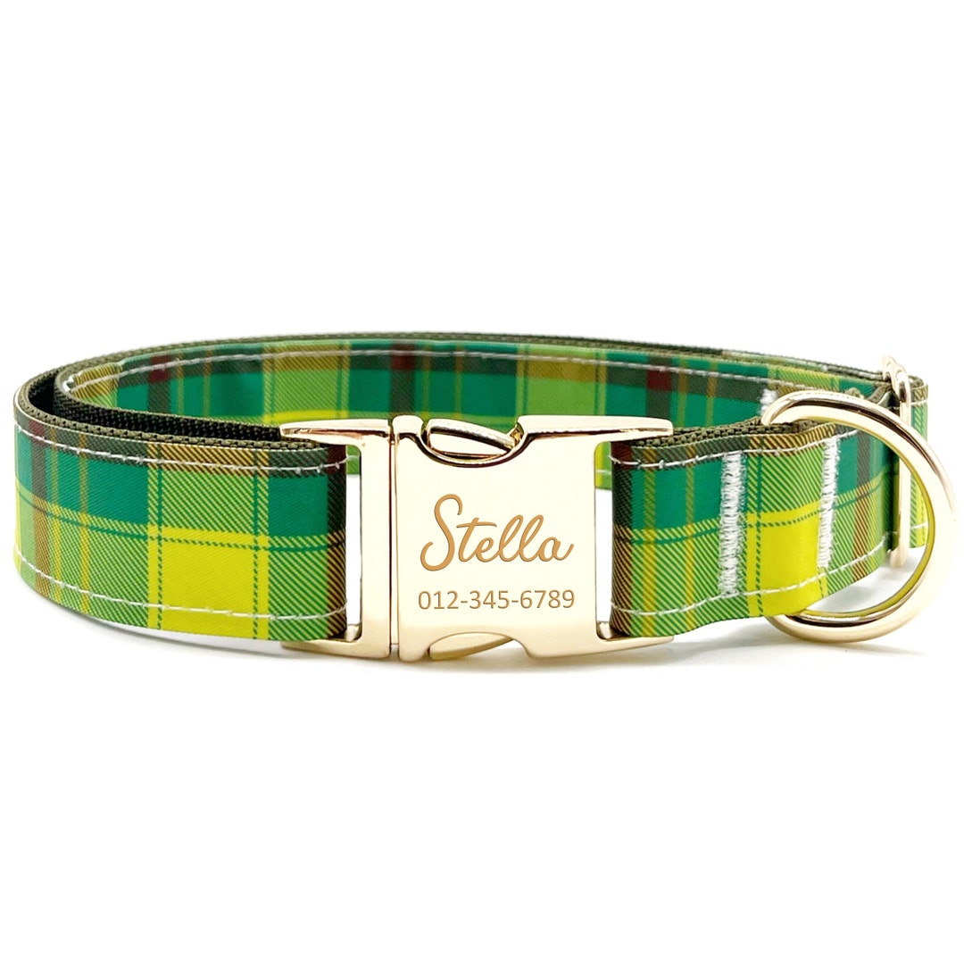 Personalized Dog Collar Custom Name Metal Hardware - Etsy