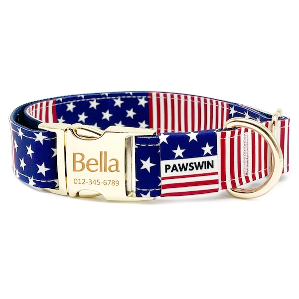 Patriotic Dog Collar - Etsy