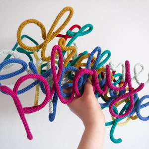 Wire Words for Children's Room - Kids Wall Decor - Play Room Hanging ...