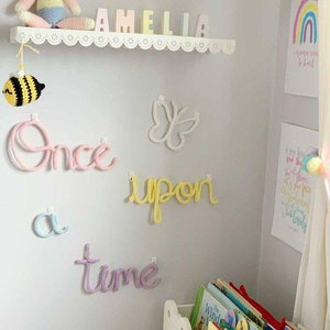 Once Upon a Time Bedroom Wall Hanging - Reading Corner Decor ...