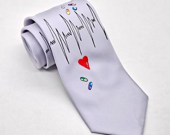 Doctor Healthcare Worker Necktie Medical Instruments 100% Silk Tie - Etsy