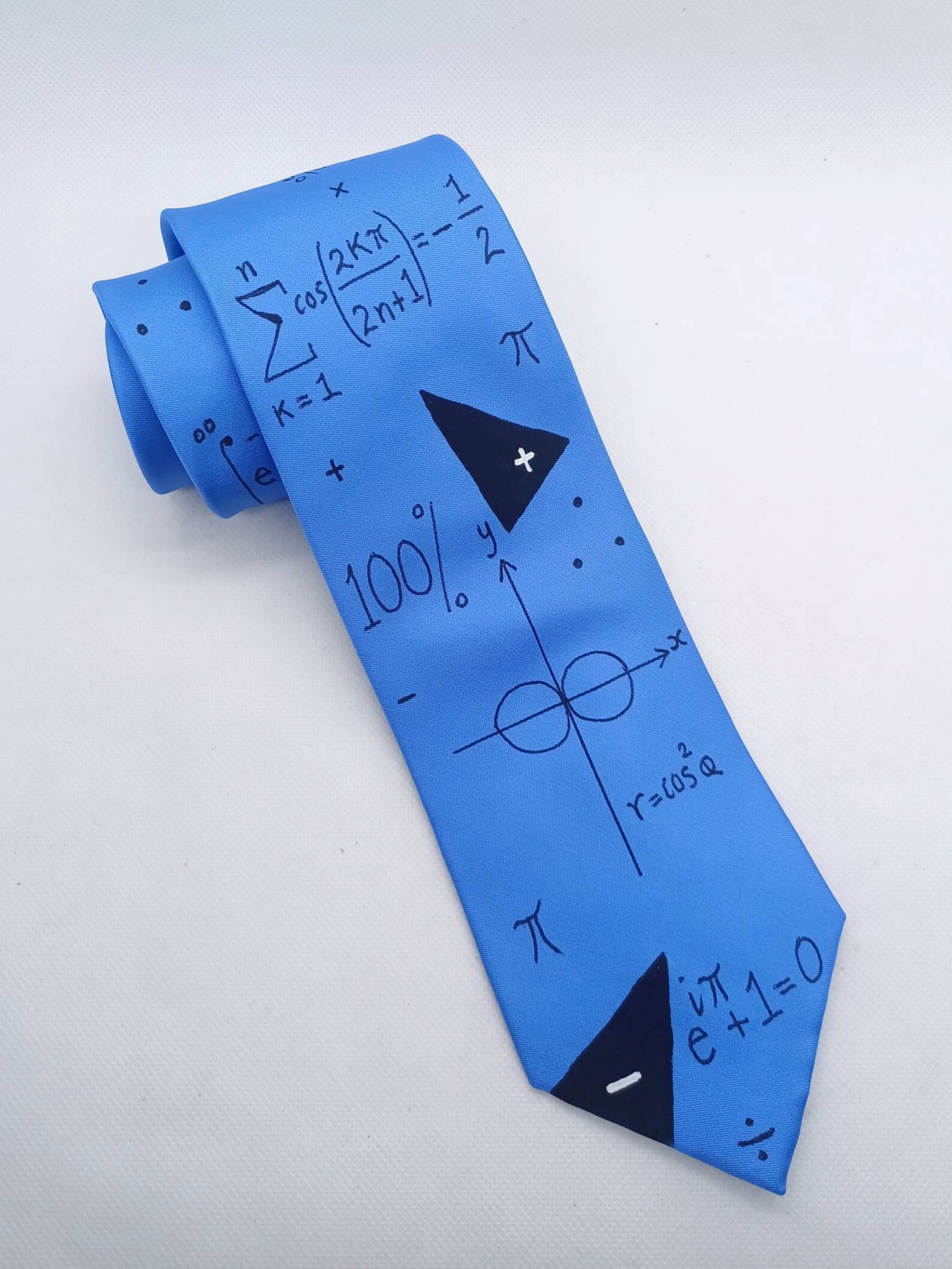Maths Necktie, Geometry Tie, Algebra Gift, Mens Mathematics Ties, Maths ...