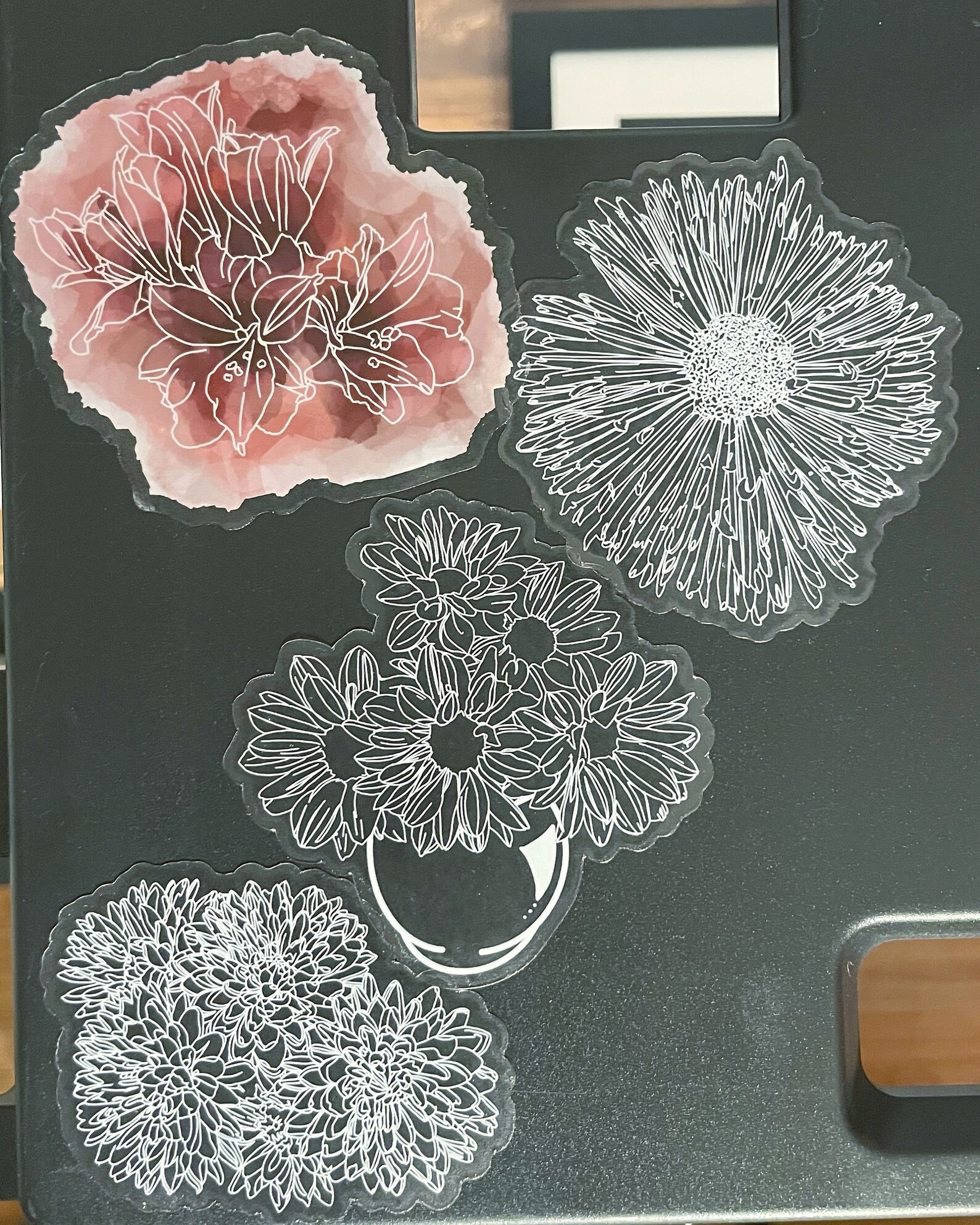 Marigold Flower Clear Sticker 3x3 Vinyl Sticker - Etsy