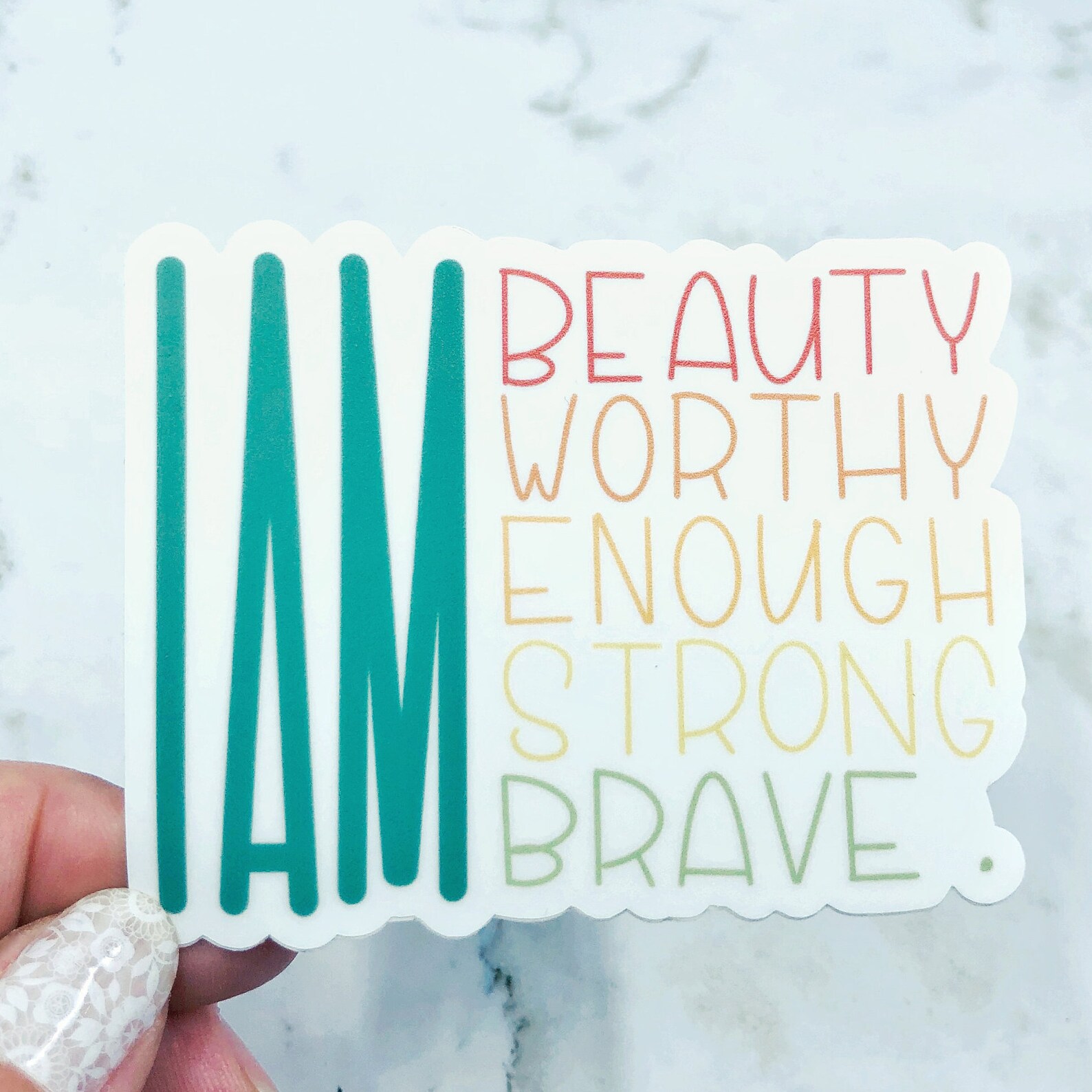 I AM Sticker 3x3 Vinyl Sticker Waterproof - Etsy