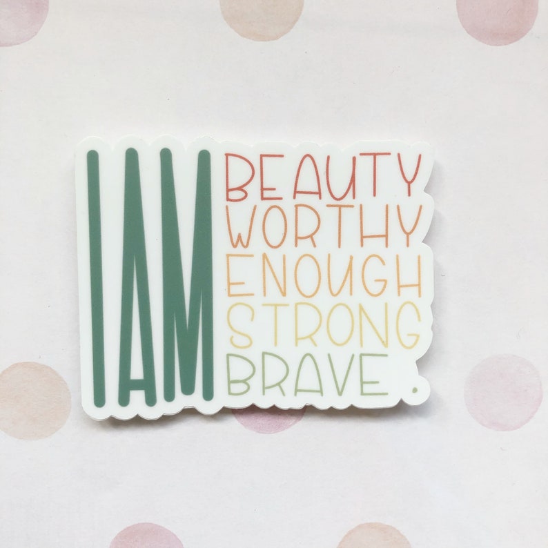 I AM Sticker 3x3 Vinyl Sticker Waterproof - Etsy