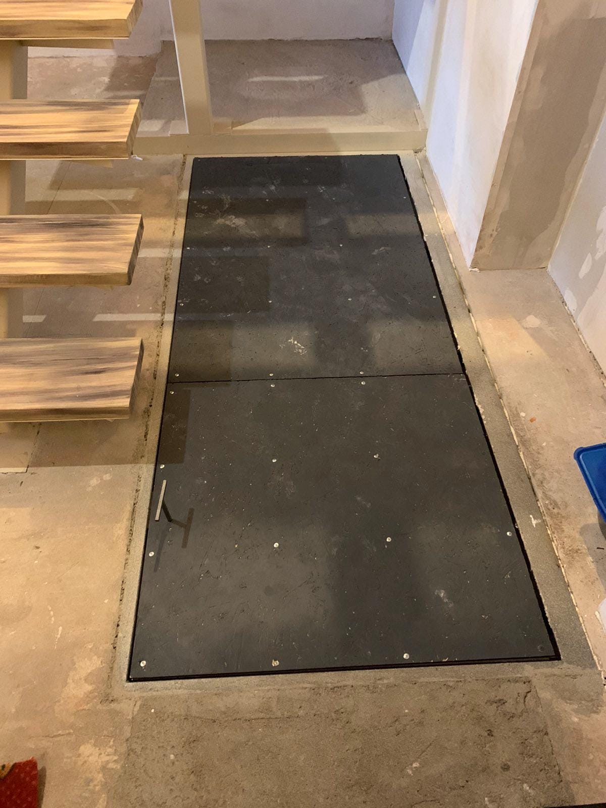 Long Two-door Hatch to Cellar and Basement Garage Pit Hole Hatchway ...