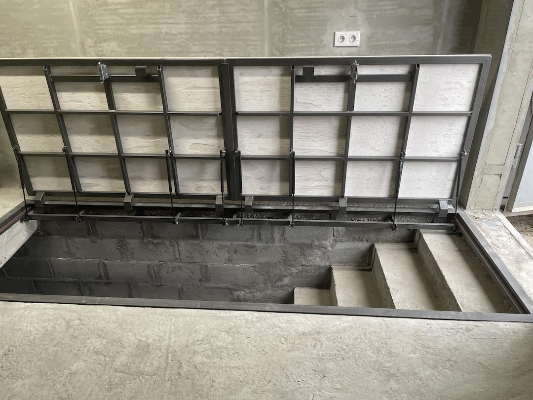 Long Double Door Hatch for Cellar Basement Cover Custom Floor Trapdoor ...