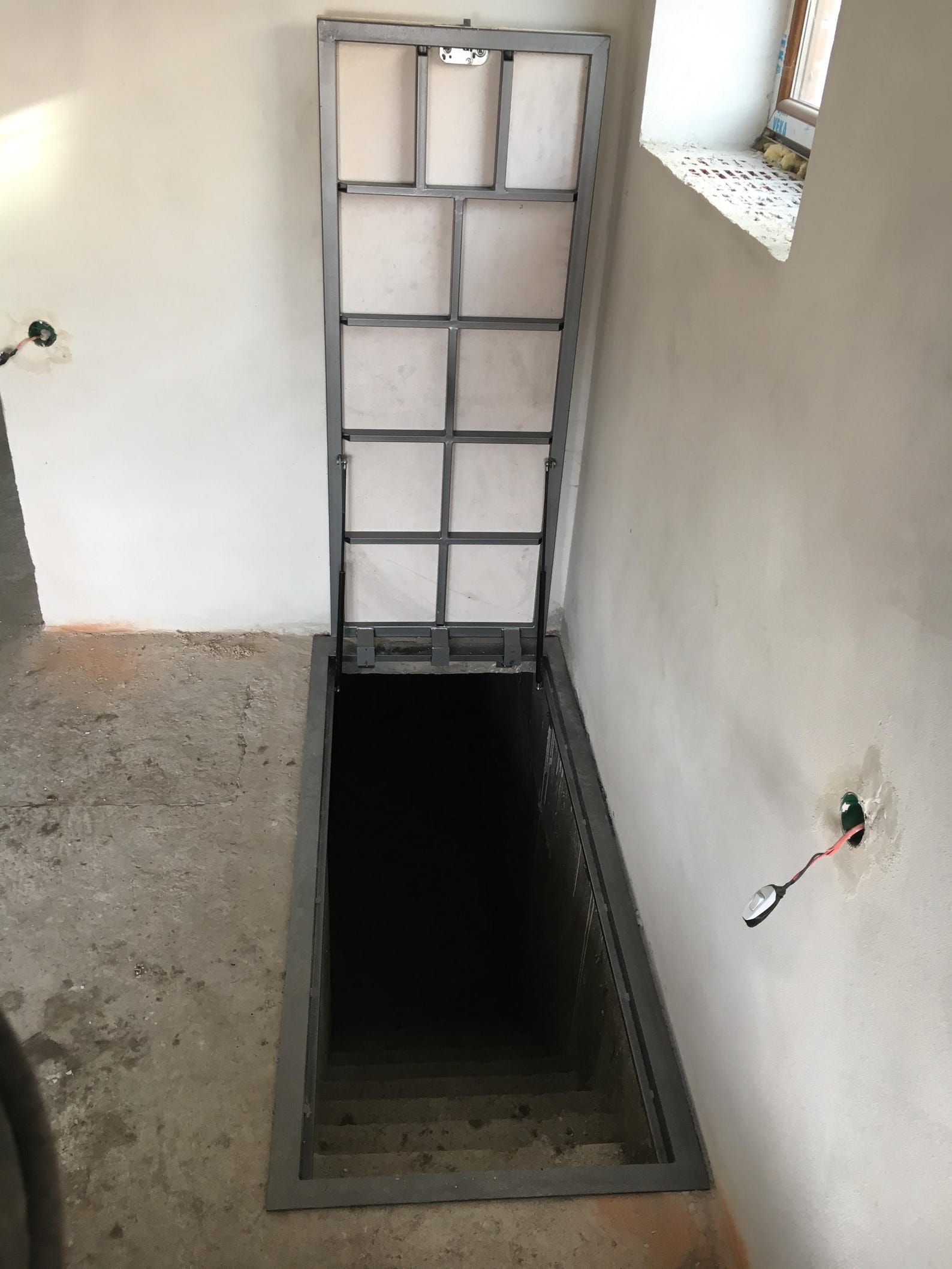 Custom Cellar Hatch Door Concealed Basement Access Panel Interior ...