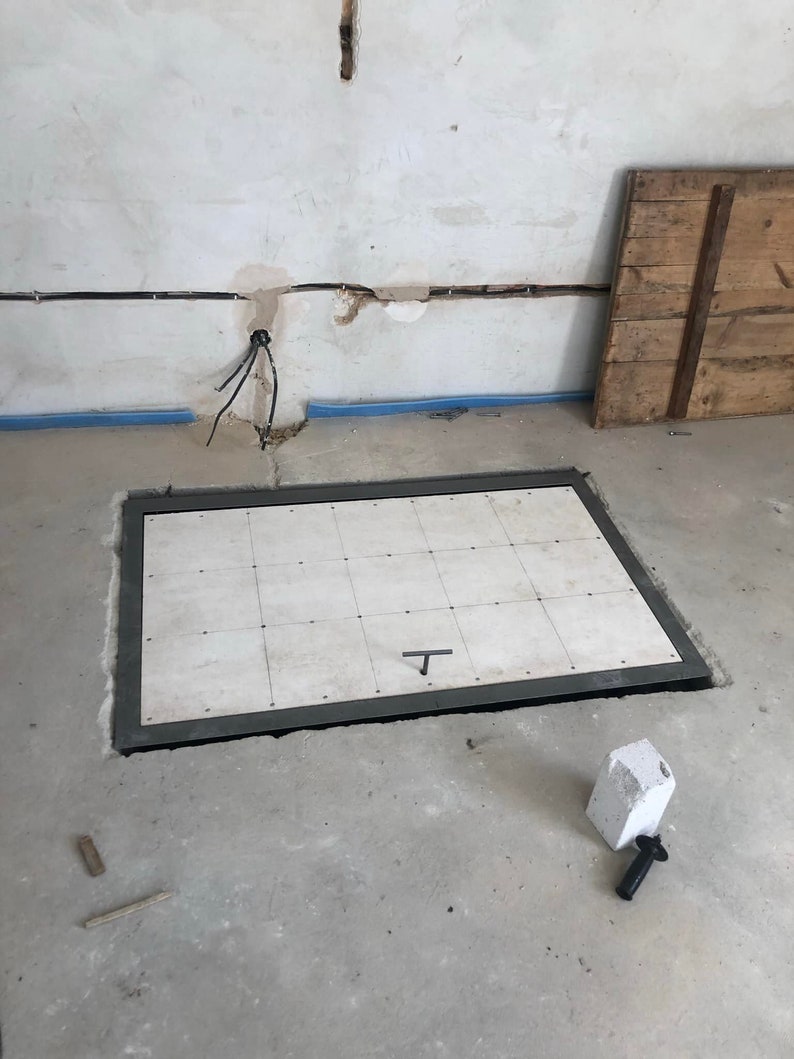 Double Hatch Door for Floor and Attic Basement and Cellar Trapdoor ...