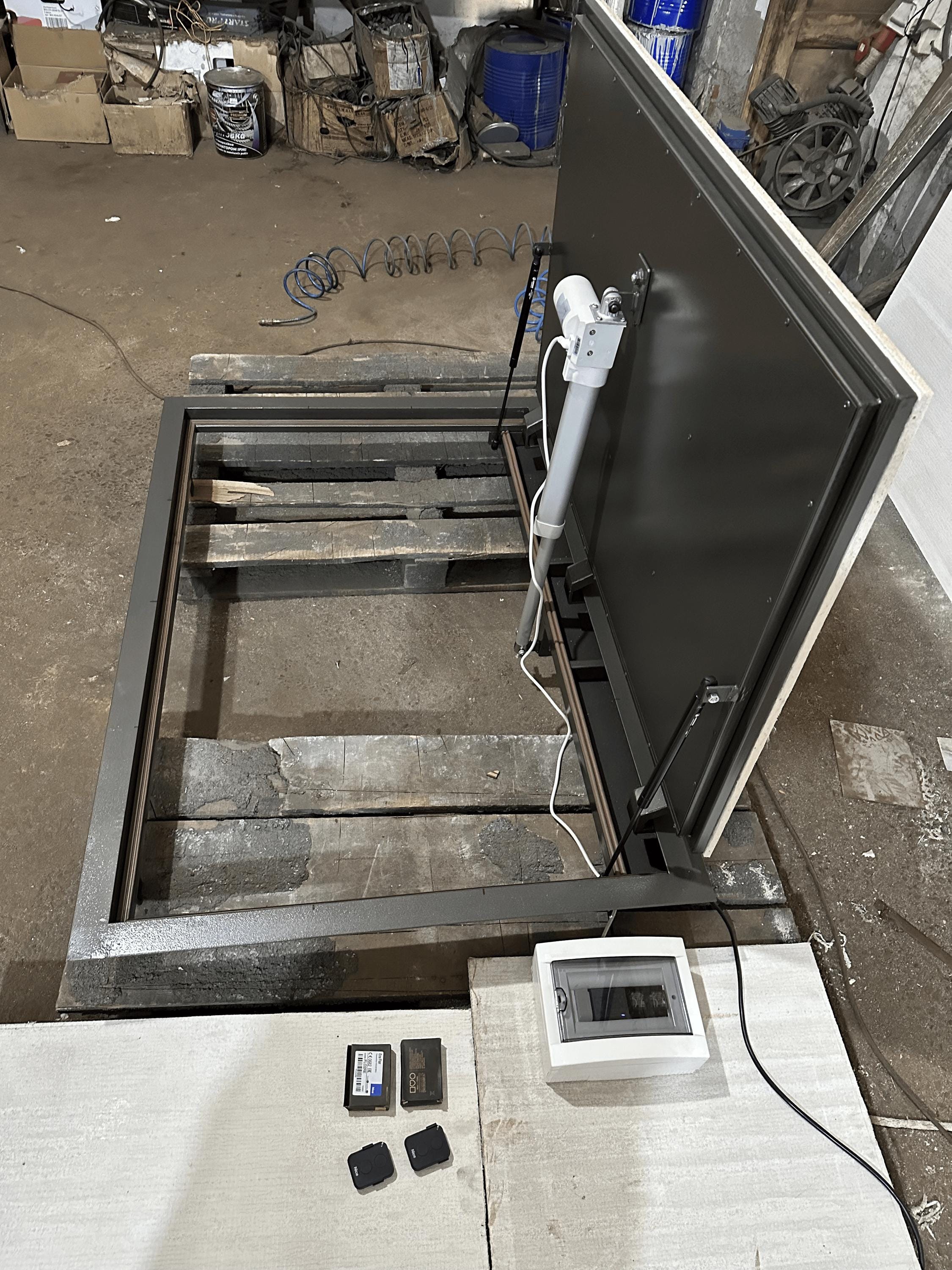 Hidden Floor Hatch Door With Remote Control Motor Insulated Hatchway ...