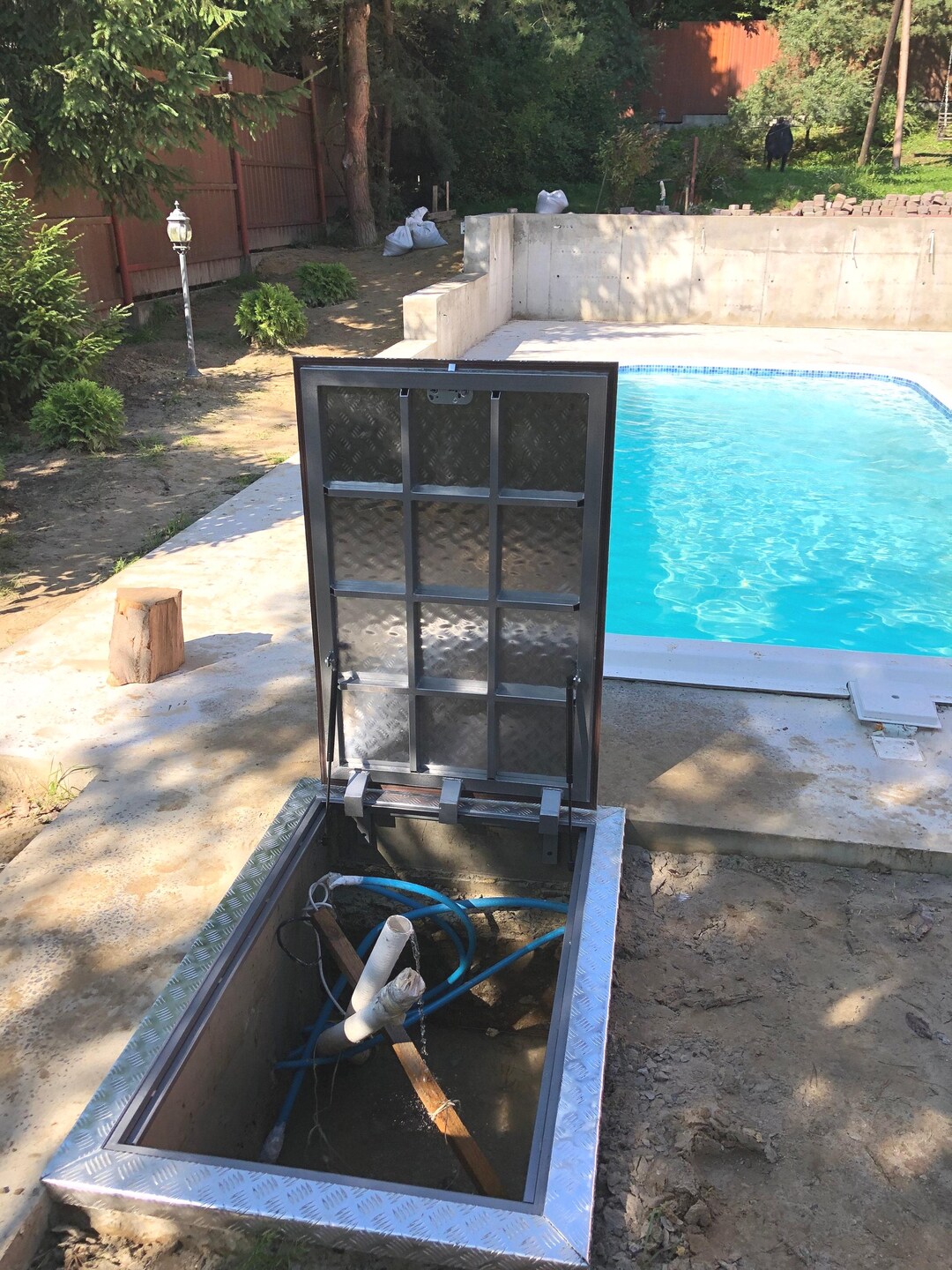 Outdoor Hatch Steel Access Door Utility Trapdoor Garden Ground Access ...