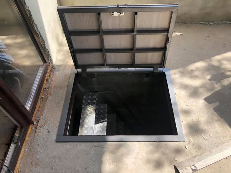 Floor Access Hatch Metal Trapdoor Hidden Flush Mount Tile Concealable ...