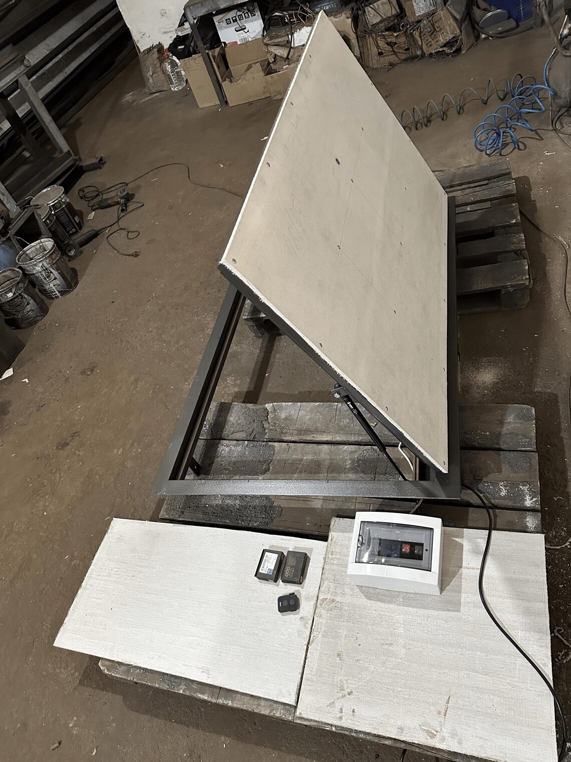 Motorized Floor Hatch Door to Cellar Basement Attic Roof Custom ...