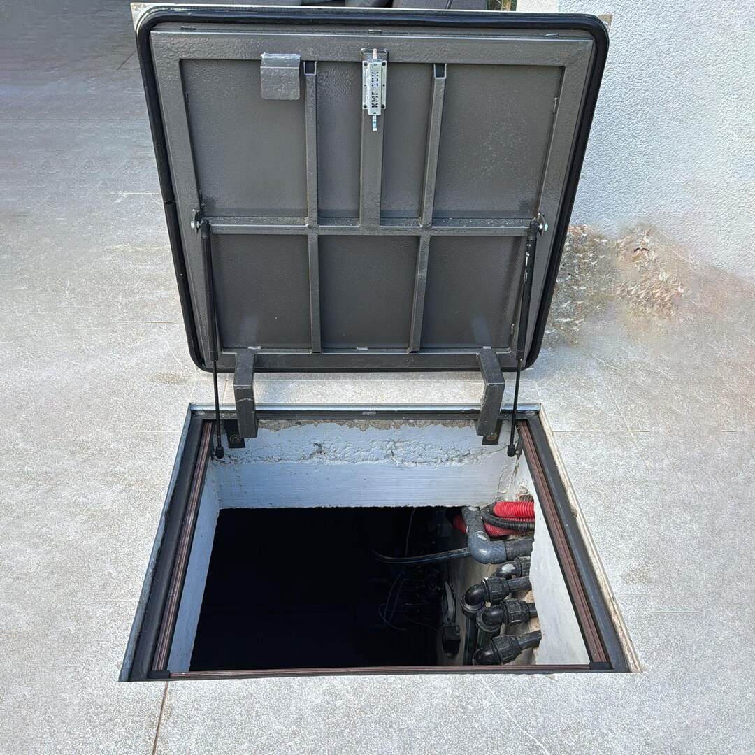 Waterproof Hatch Door to Cellar or Basement Concealed Metal Access ...