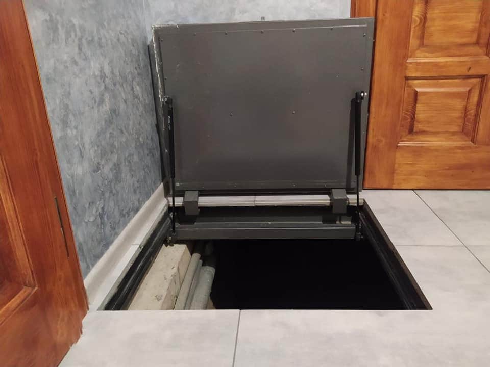 Home Floor Hatch Door to Cellar Basement Insulated Metal Trapdoor Utility Access Panel Custom ...
