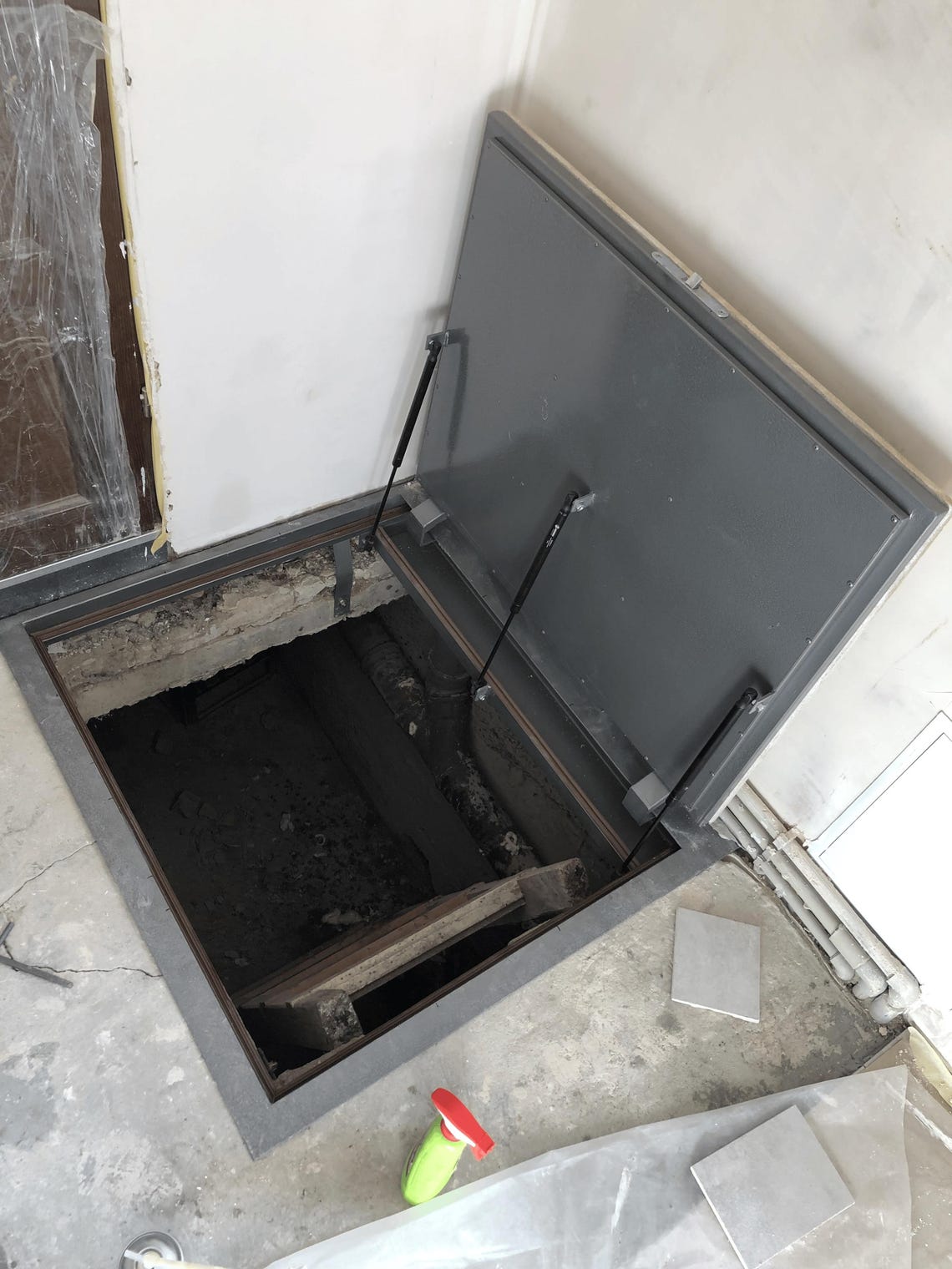 Insulated Floor Hatch Door to Wine Cellar Basement Crawl Space Custom ...