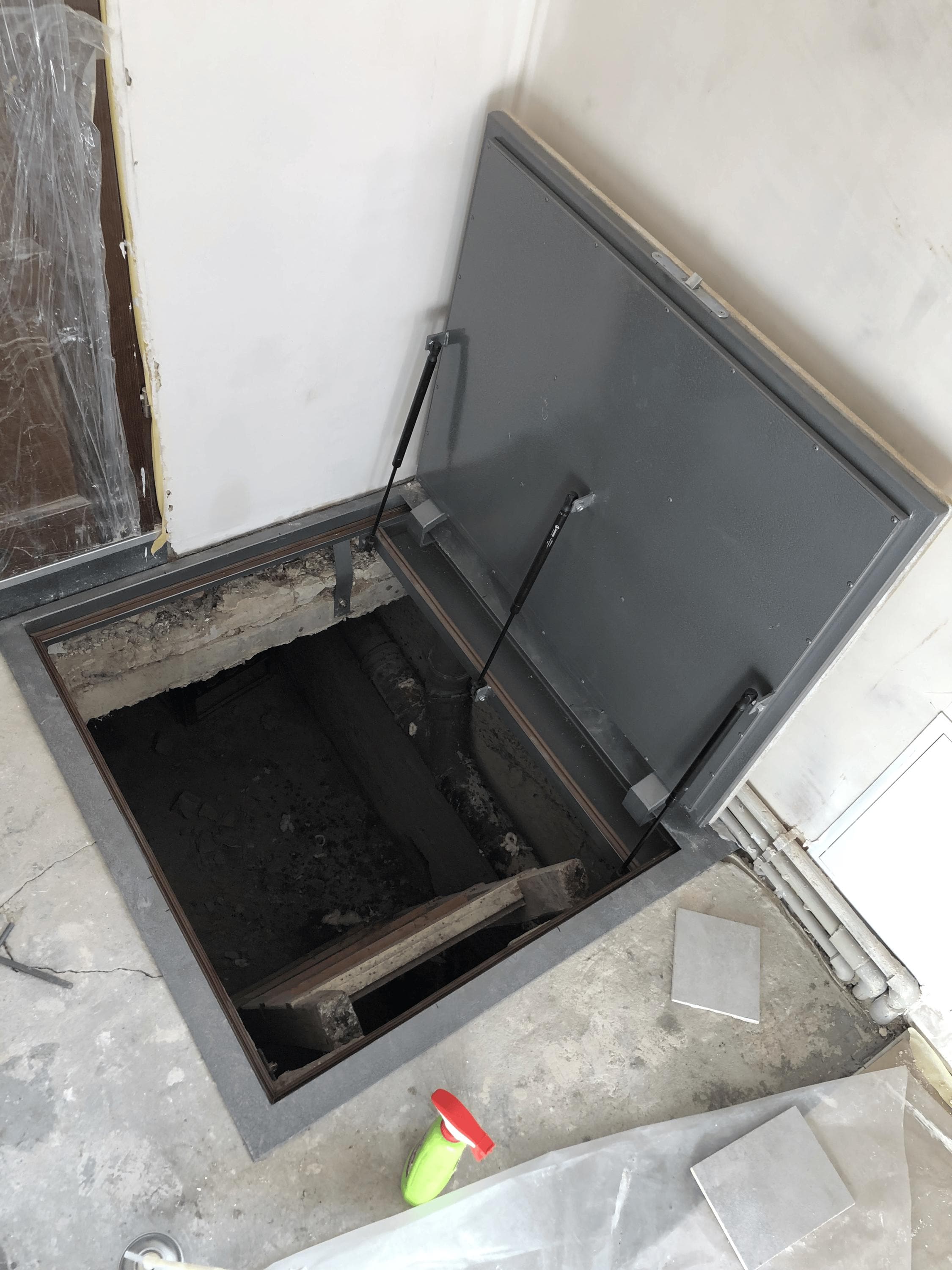 Insulated Floor Hatch Door to Wine Cellar Basement Crawl Space Custom ...