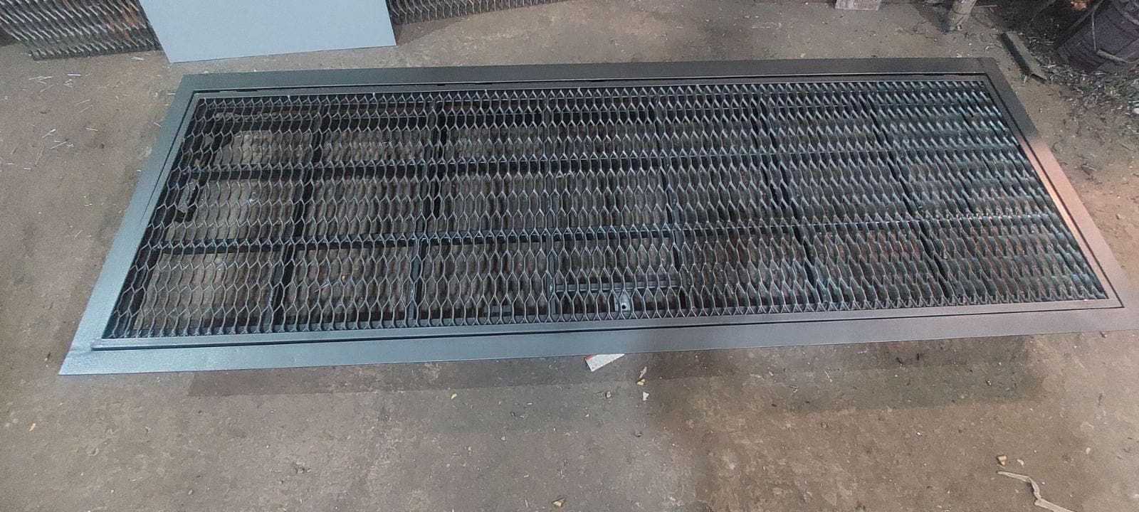 Steel Grate Hatch Door to Cellar Basement Technical Floor Access Panel ...