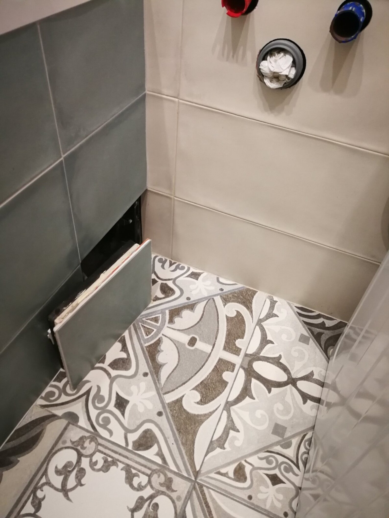Bathtub Access Panel in Ceramic Tile Wall Custom Utility Hatch Door ...