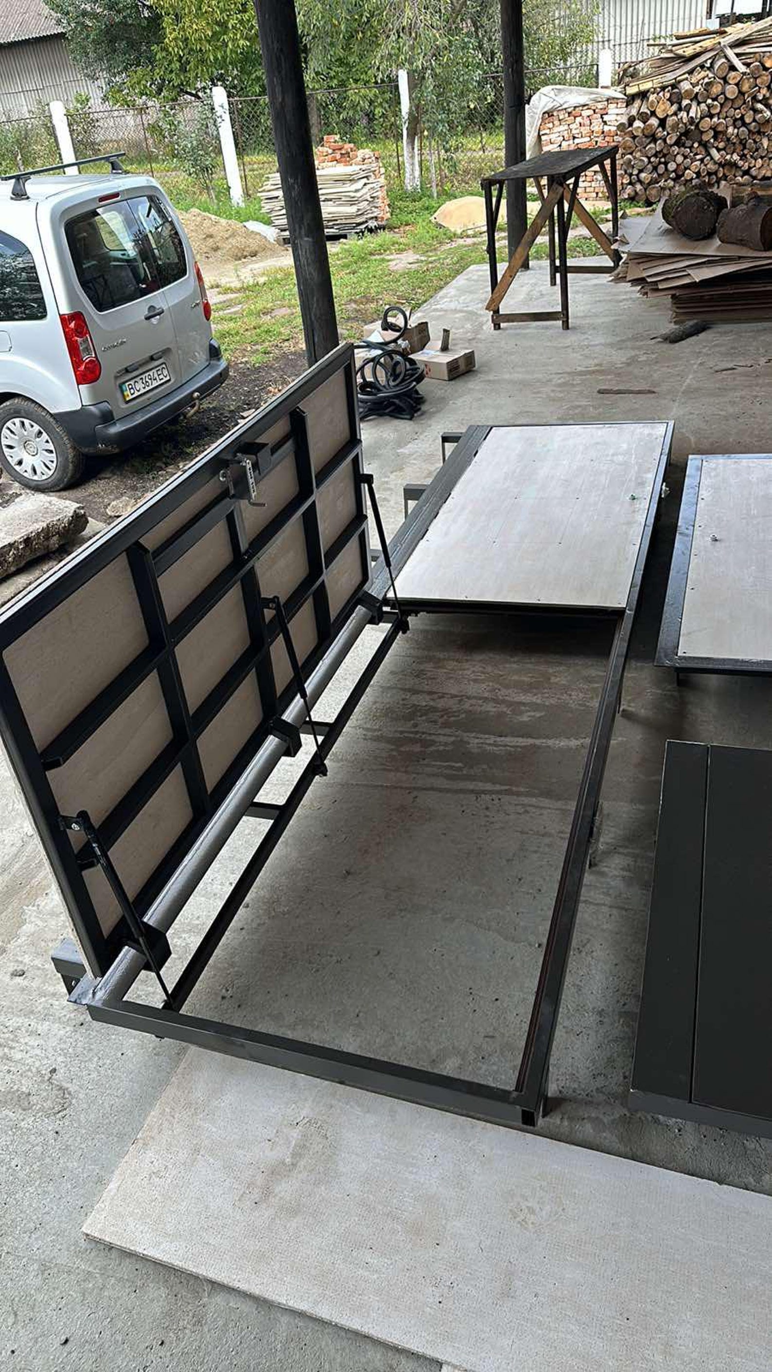 Long Two-door Hatch to Cellar and Basement Garage Pit Hole Hatchway ...