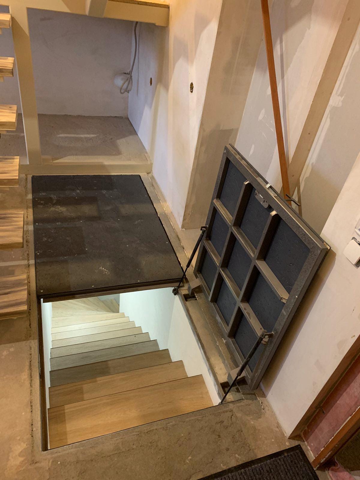 Long Two-door Hatch to Cellar and Basement Garage Pit Hole Hatchway ...