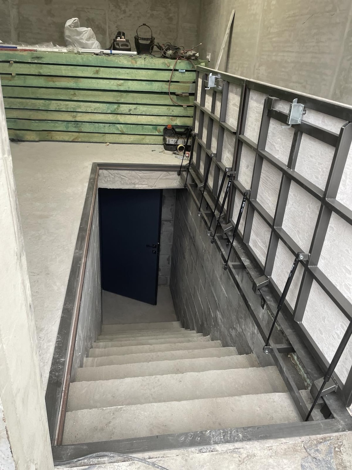 Long Two-door Hatch to Cellar and Basement Garage Pit Hole Hatchway ...