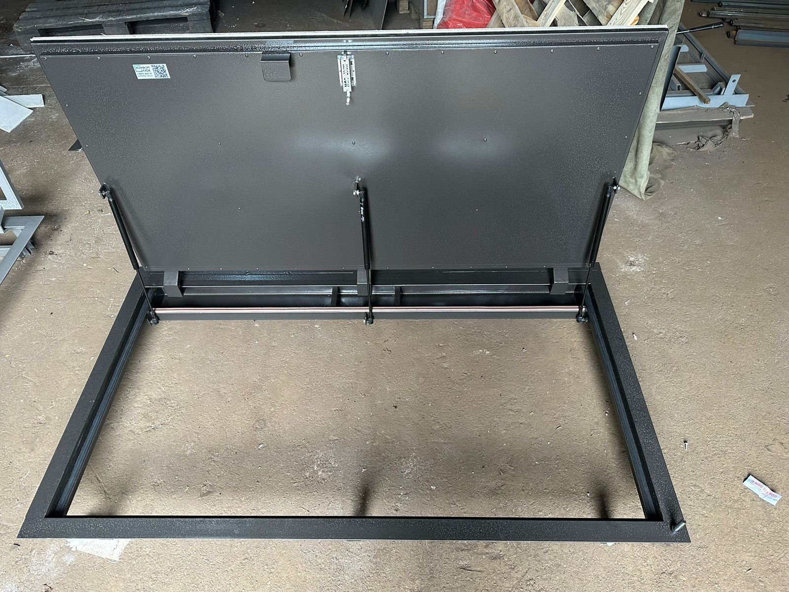 Easy Cellar and Basement Access Floor Hatch Door With Gas Struts Hidden ...