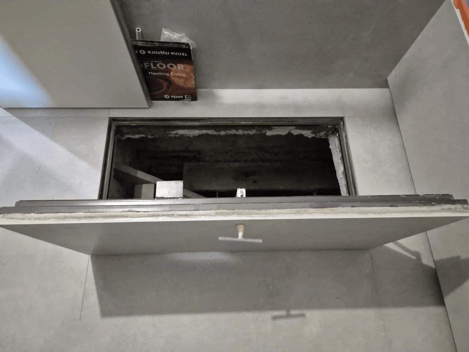 Invisible Flush Mount Trapdoor to Cellar Basement Insulated Floor Hatch ...