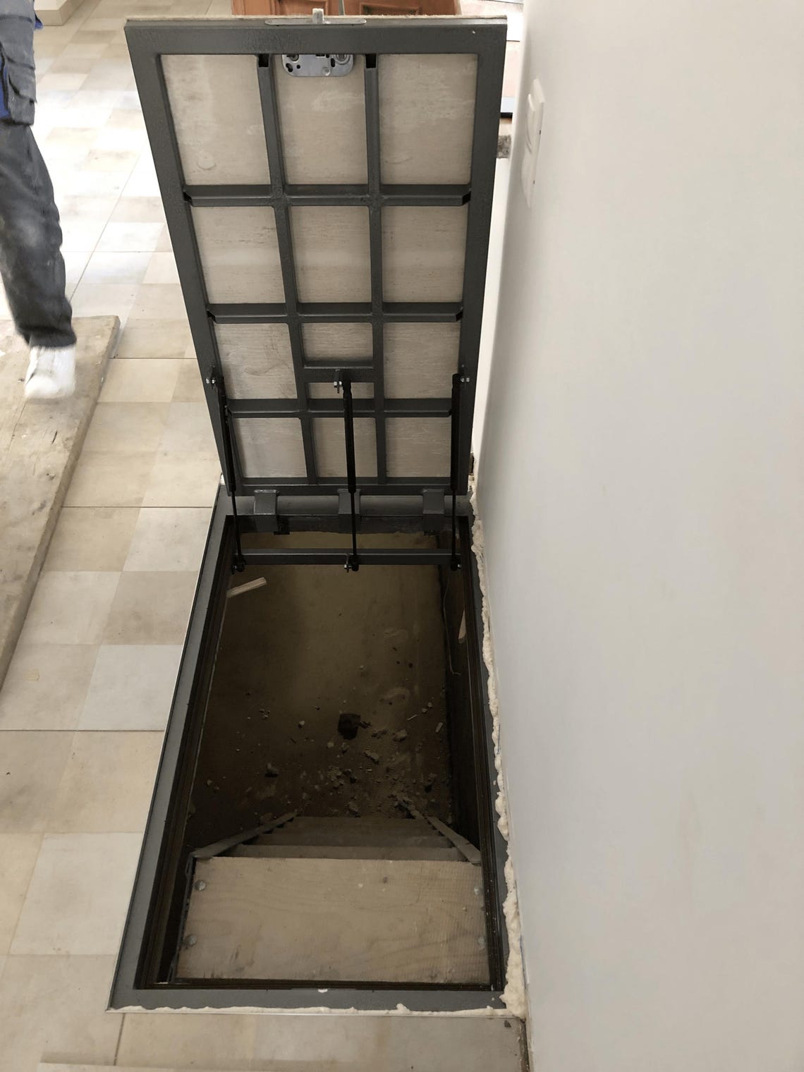 Custom Cellar Hatch Door Concealed Basement Access Panel Interior ...