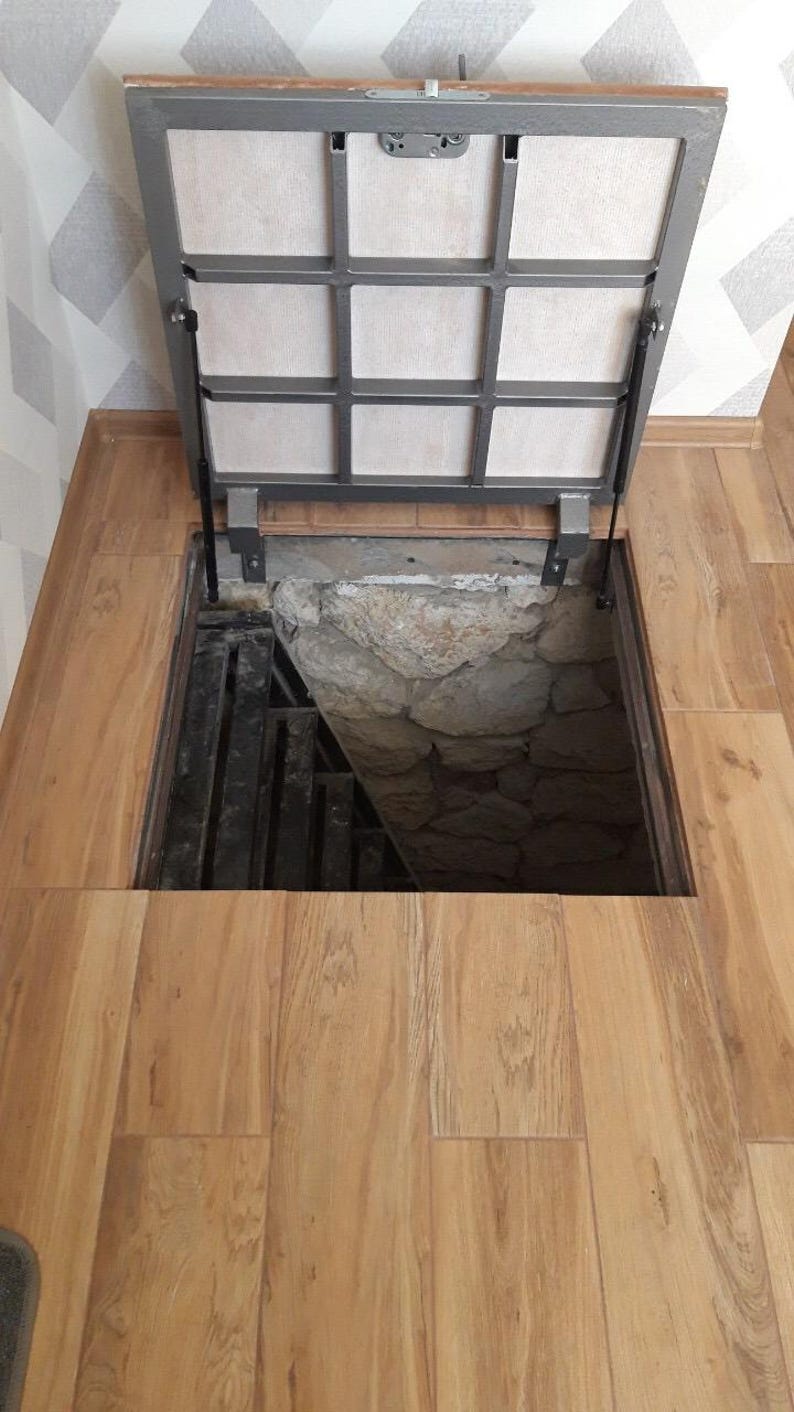 Interior Trapdoor for Wooden and Concrete Floor Cellar Basement Access ...