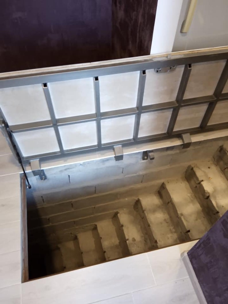 Hidden Hatchway System for Interior Cellar Basement Custom Floor Hatch ...