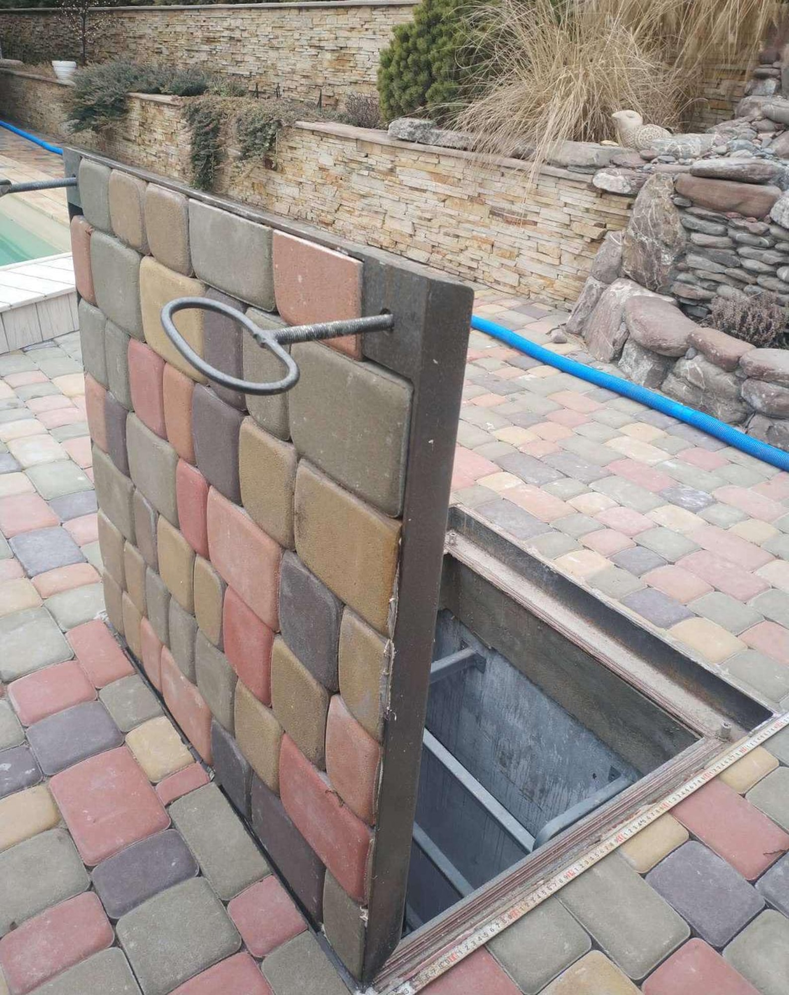 Hidden Pavement Stones Hatch Door Outdoor Floor Access Panel Custom ...