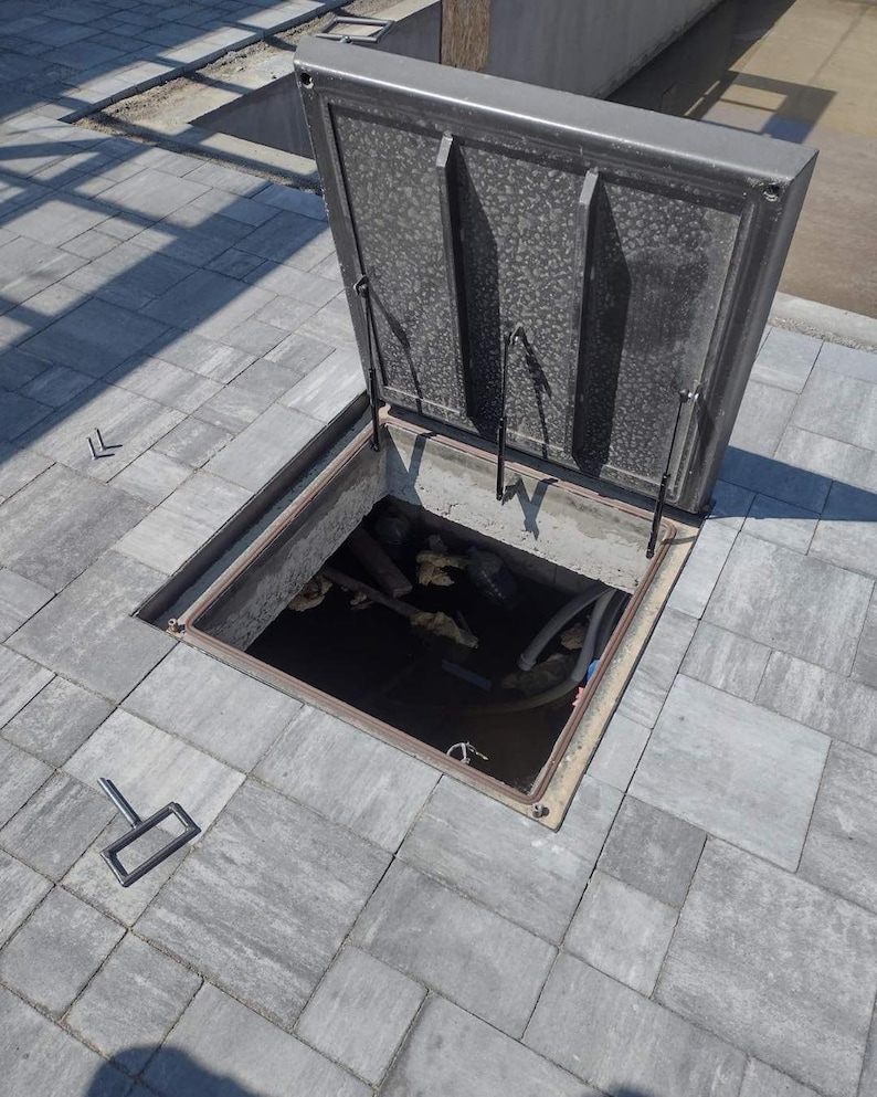 Outdoor Pave Stones Hatch Door to Cellar or Basement Maintenance ...