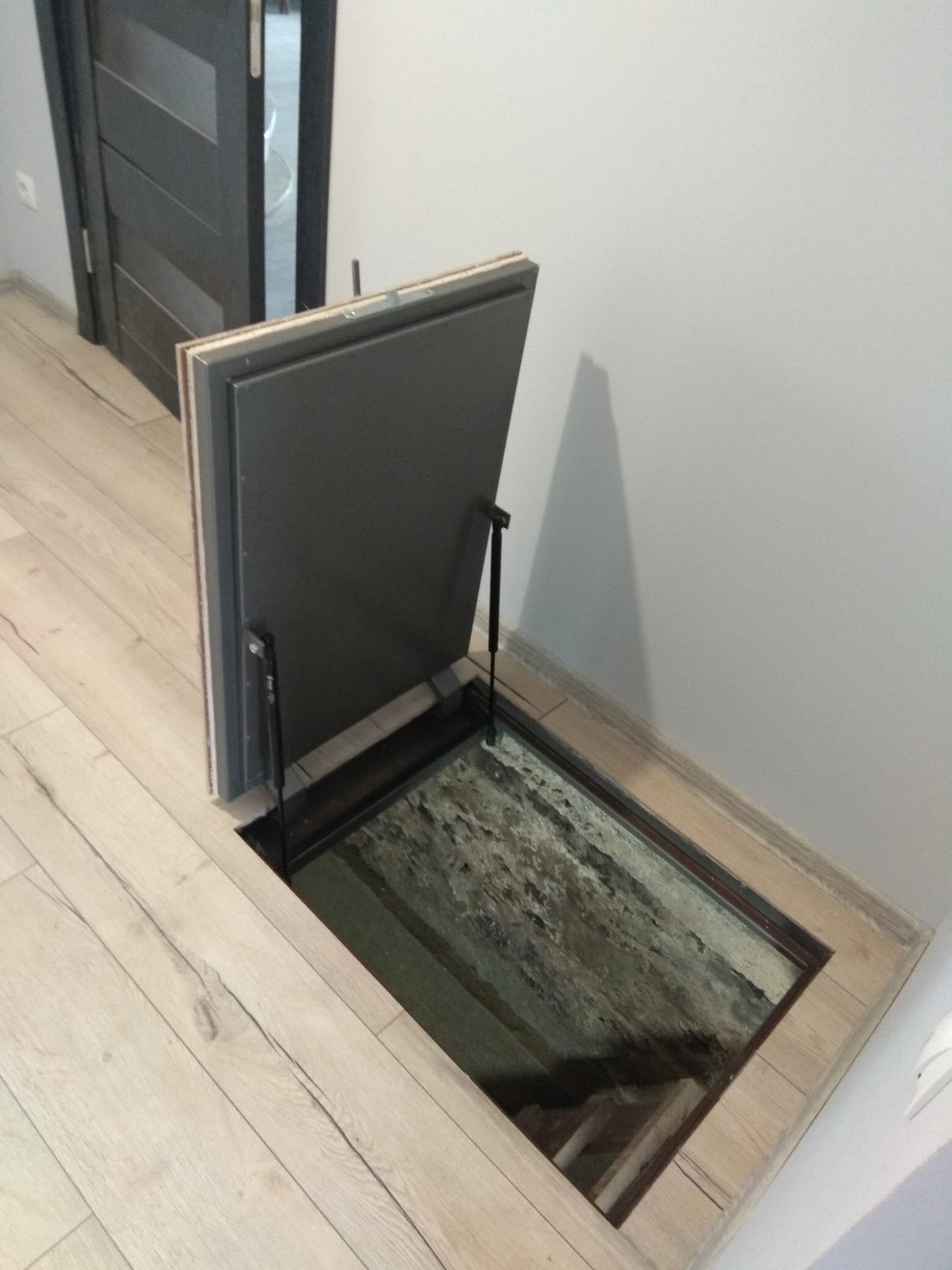 Cellar Hatch Door With Gas Struts Custom Access Hatch for Basement ...