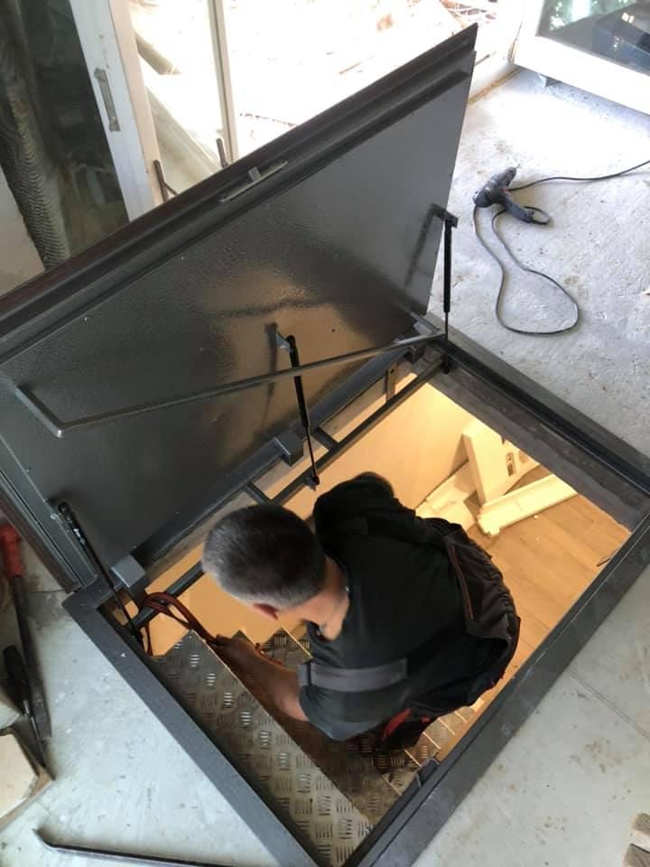 Insulated Floor Hatch Door to Wine Cellar Basement Crawl Space Custom ...