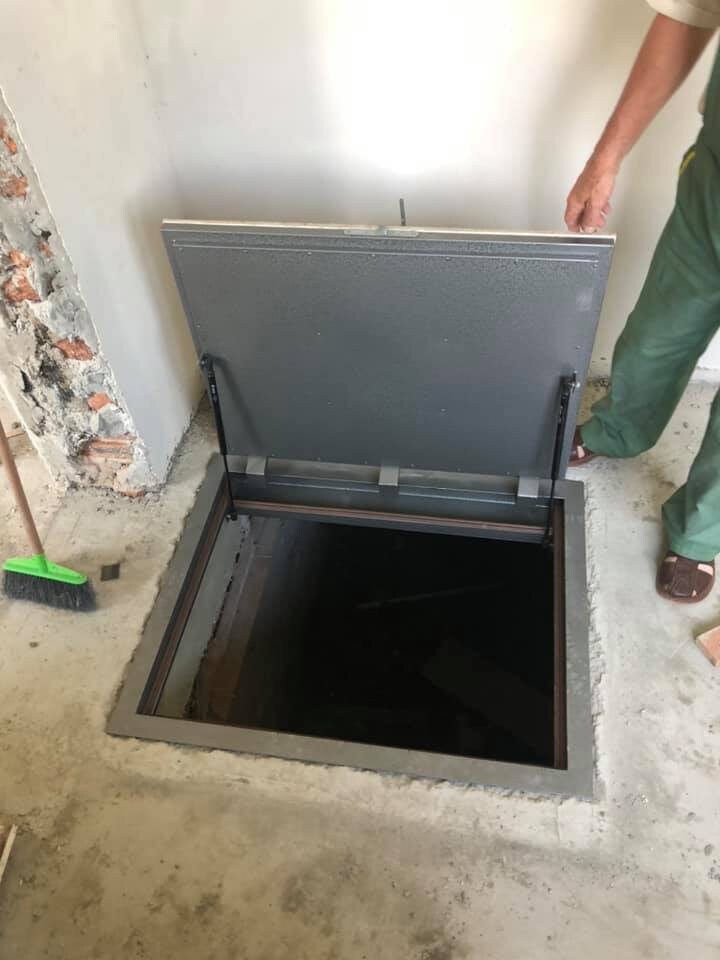 Floor Access Panel to Cellar or Basement Hidden Hatch Door Invisible ...